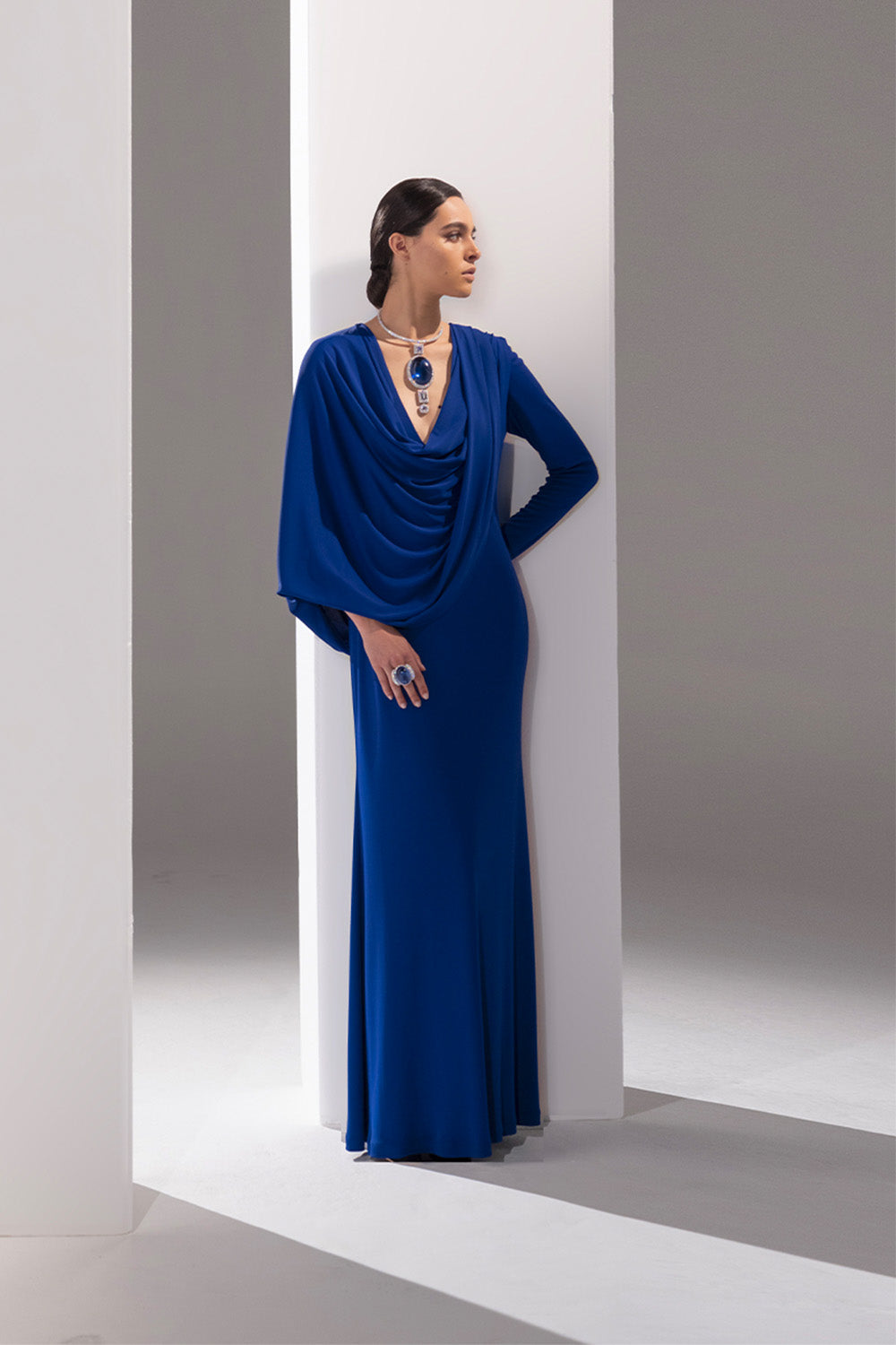 Dans La Nuit Dress With Sleeves by Stephane Rolland | Straight Gowns ...